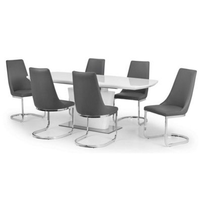 Ashfield Como Sleek Dining Set With 6 Chairs by B&Q | ufurnish.com