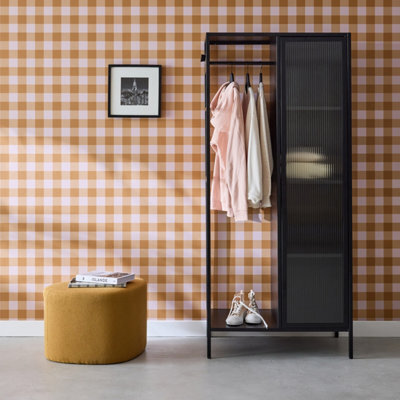 Sweeek. Industrial Black Metal Wardrobe 4 Storage Spaces Soho by B&Q ...