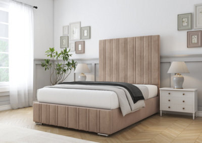 Comfort Beds Lorenzo Mink Naples Bed Frame by B&Q | ufurnish.com
