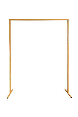 Neel Blue Rectangle Arch Stand Metal Backdrop Stand Garden Arbors ...