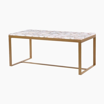 Buttercup Farm Amora Coffee Table - Agate/metal - L120 X W60 X H45 Cm ...