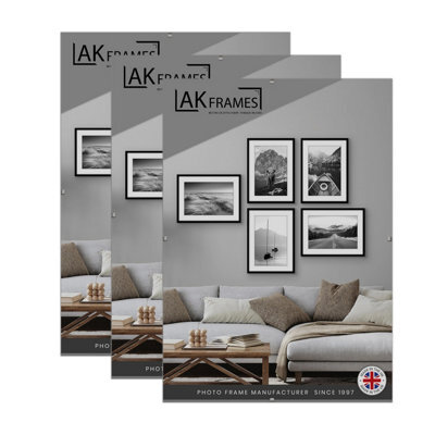 5X3.5 Frameless Clip Frame (Pack Of 3) With Perspex - For Posters ...