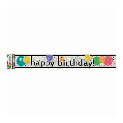 Unique Party Breezy Happy Birthday Banner Multicoloured (One Size) by B ...