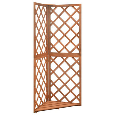 Corner Trellis 50X50X145 Cm Solid Fir Wood by B&Q | ufurnish.com