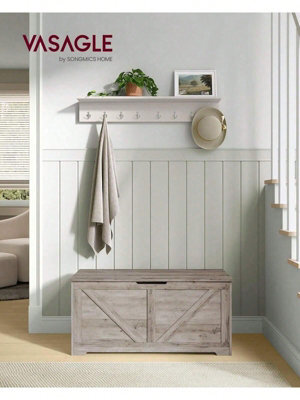 Songmics Vasagle Storage Chest, Storage Bench, Blanket Box With 2 ...