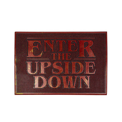 Stranger Things Enter The Upside Down Door Mat Metallic Red (One Size ...