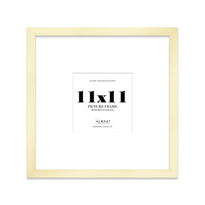 "11X11"" Gold Picture Frame - 11X11"" Square Frame With 8X8"" Mount For ...