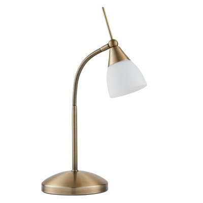 Anson Lighting Bruce Table Light Finished In Antique Brass Plate And ...