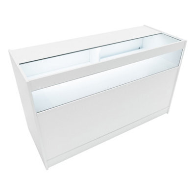 MonsterShop White Shop Counter Led Light B 1500mm Lockable Sliding ...