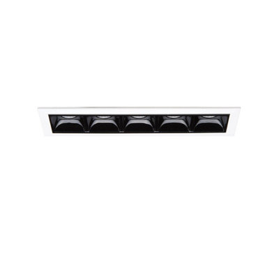 Ideal Lux Lika Led 5 Light Recessed Spotlight White by B&Q | ufurnish.com
