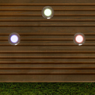 Litecraft Harold Black Led Solar Outdoor Recessed Deck Light Kit by B&Q ...