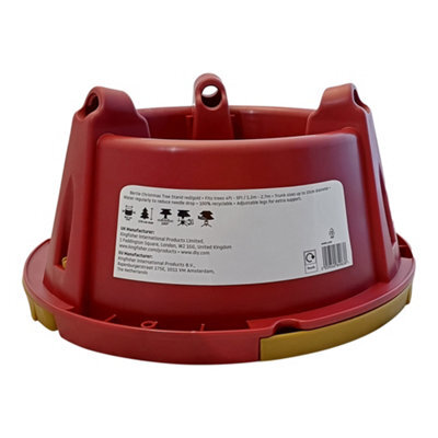 Green & Red Plastic Christmas Tree Stand by B&Q | ufurnish.com