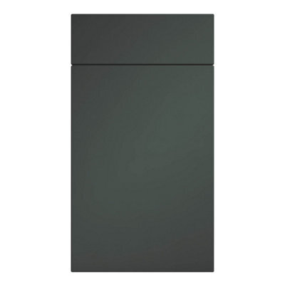 Premium Kitchens Ethos Matt Green Modern Drawer Front, Bridging Door ...