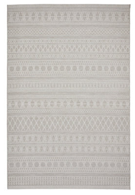 Shoreline Easy Clean Moroccan Weatherproof Rug - Beige - 160X220 by B&Q ...
