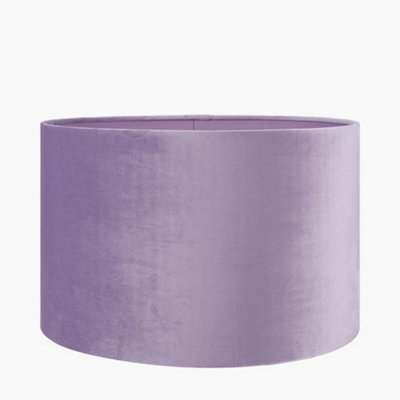 Pacific Lifestyle 40Cm Lilac Velvet Cylinder Table Lampshade Elegant ...