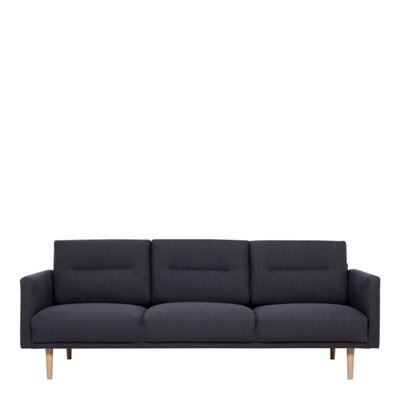 Furniture To Go Larvik 3 Seater Sofa - Anthracite - Oak Legs by B&Q | ufurnish.com