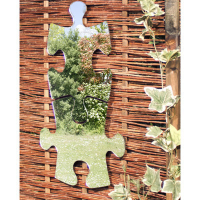 Primrose Acrylic Non Shatter Outdoor Wall Mounted Puzzle Silver Garden ...