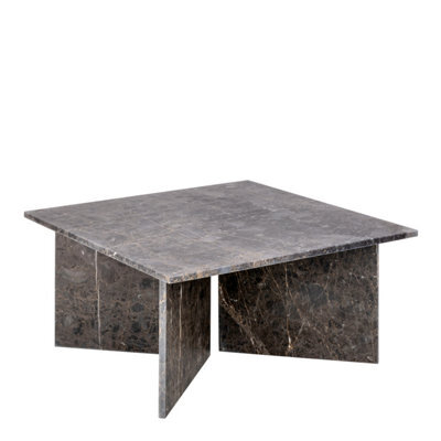 Furniture To Go Vega Square Coffee Table With Marron Marble Top 90Cm by ...