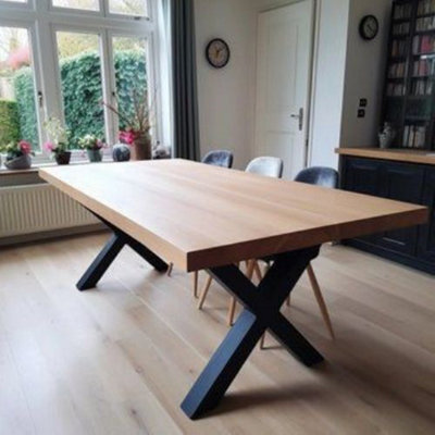 TRL Handmade Furniture Elegant Beech Dining Table - 180Cm(L) X 80Cm(W ...