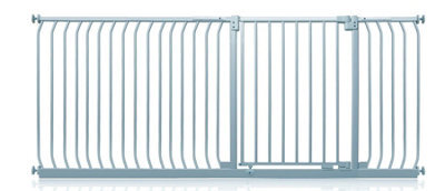 Safetots Elite Pressure Safety Gate, 207Cm - 216Cm, Matt Grey, Pressure Fit Stair Gate by B&Q ...