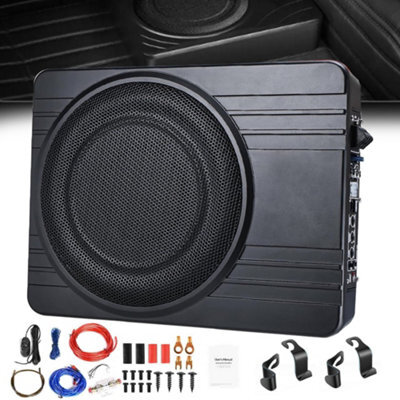 10'' Car Underseat Slim Amplifier Subwoofer Audio Amp Sub Bass Box ...
