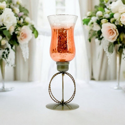 Minster 13 Inch Candle Holder - L14 X W14 X H40 Cm - Gold by B&Q ...