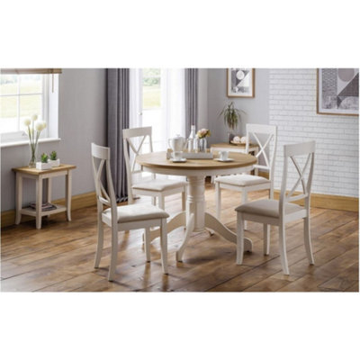 Ashfield Davenport Round Pedestal Dining Set by B&Q | ufurnish.com