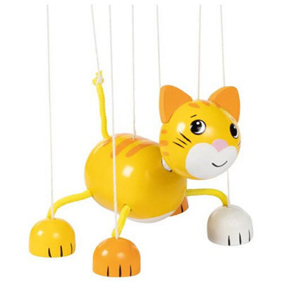 Goki Marionette Cat Toy Puppet Animal Childrens Toy Kids Motor Skills ...