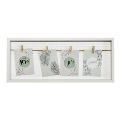 Nielsen Accent Collage Frame For 4 Photos 9X13Cm With Clothesline And 4 ...