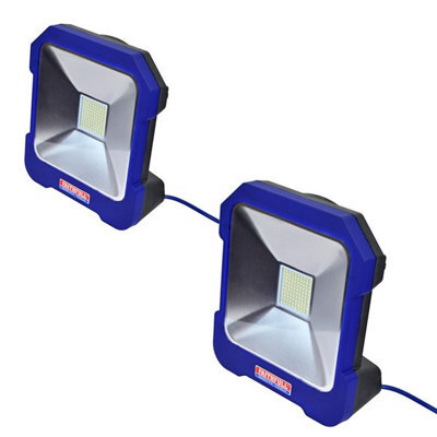 X2 Faithfull Fppsltl20 Smd Led 240V Task Light Power Take-Off Twin Pack ...