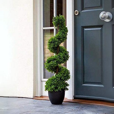 Marco Paul Artificial Topiary Twirl Obelisk Tree Garden Outdoors Patio ...