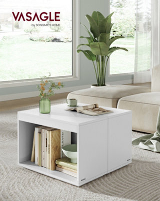 LEDREM Coffee Tables, Side Tables Set Of 3, Customisable Rectangular ...