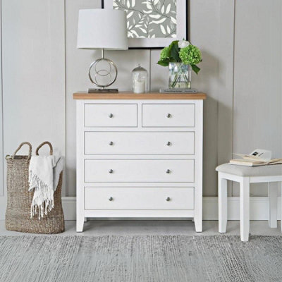 B and q white drawers store