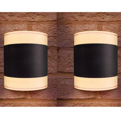 Integral LED Led Up Down Outdoor Wall Light: Twin Pack With Integrated ...