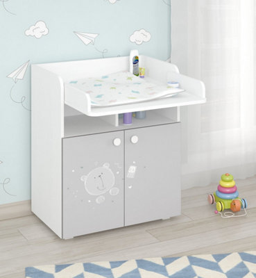 Shefa Line Shefa 700 Teddy Baby Changing Unit White-Grey (2 Boxes) by B ...