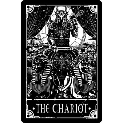 Deadly Tarot The Chariot Plaque Black/white (One Size) by B&Q ...
