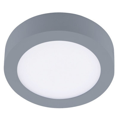 Luminosa Lighting Luminosa Know Led Flush Light 12W 4000K Round Grey by ...