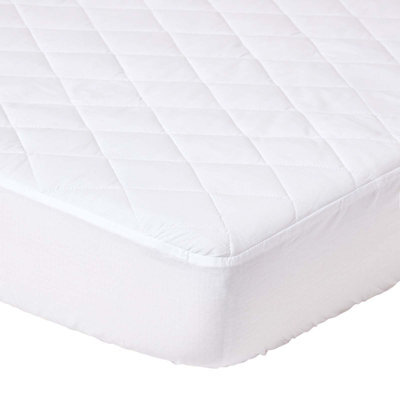 Homescapes Quilted Waterproof Mattress Protector, Double by B&Q ...