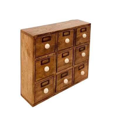 Geko 9 Drawer Solid Mango Wood Trin by B&Q | ufurnish.com