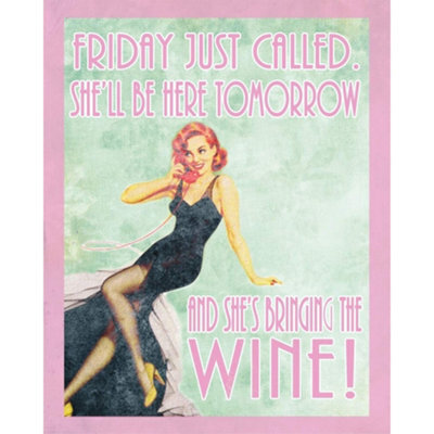 Geko Vintage Metal Sign - Pin Up Girl by B&Q | ufurnish.com