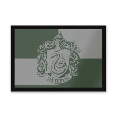 Warner Brothers Official Harry Potter Slytherin Household Entrance Mat ...