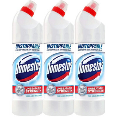 Domestos Bleach White And Sparkle 750 Pack Of 3 by B&Q | ufurnish.com