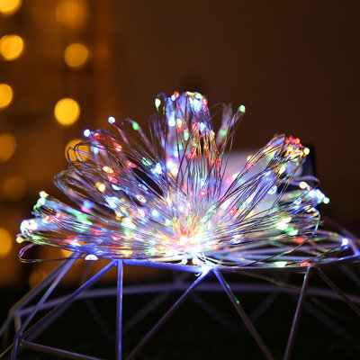 22 Meters 200Led Colorful Light Solar Copper Wire Waterproof Light ...
