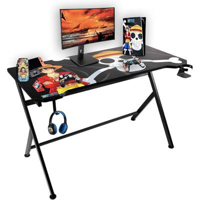 Konix One Piece Gaming Desk - Luffy Pirate Flag Design by B&Q ...