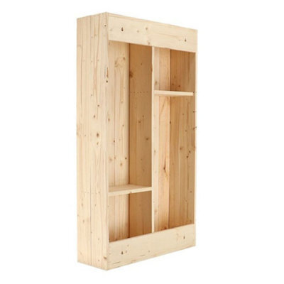 Berkfield Esschert Design Wall Bar Table With Fold Down Shelf L Natural ...