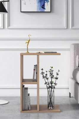 ruumstore Slot C-Shaped Side Table With Storage Shelf, 40 X 30 X 59 Cm ...