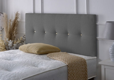 "Adore Designs Madrid Chenille 5Ft Kingsize 24"" Headboard - Charcoal ...