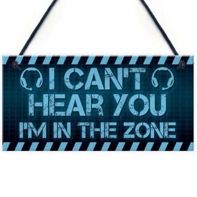 Red Ocean Humourous Boys Bedroom Man Cave Sign Gamer Gift For Son Dad ...