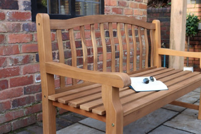 Royalcraft Lytham Three Seater Acacia Bench by B&Q | ufurnish.com