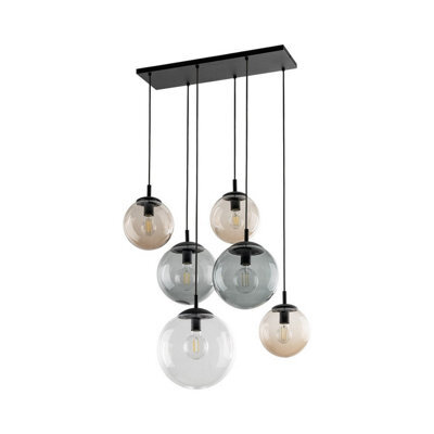 Luminosa Lighting Luminosa Esme Cluster Pendant Ceiling Light Black ...